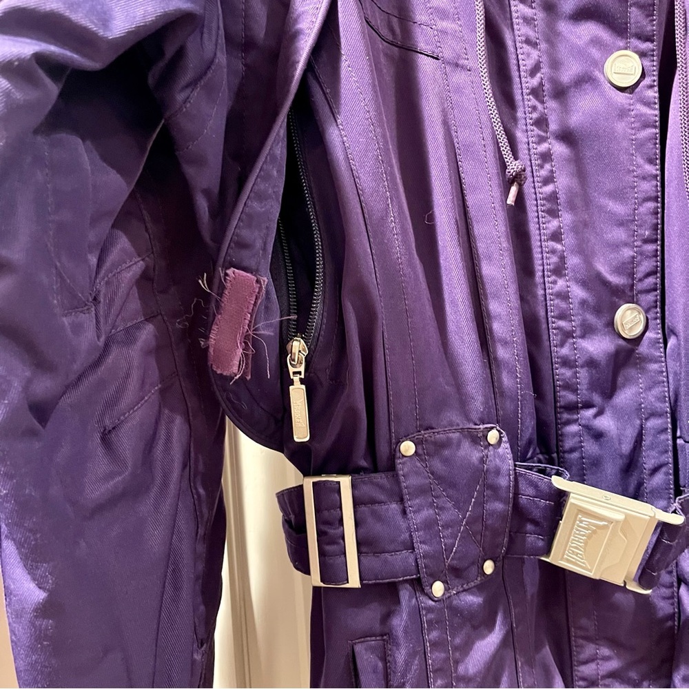 Vintage Marker Full Body Belted Ski Suit - Gem